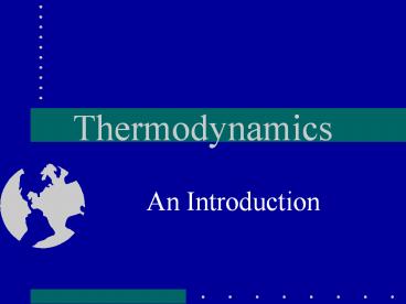 Thermodynamics presentation | free to download