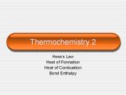 PPT – Thermochemistry PowerPoint presentation | free to view - id ...
