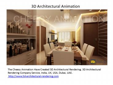 PPT – 3D Architectural Rendering PowerPoint presentation | free to view ...
