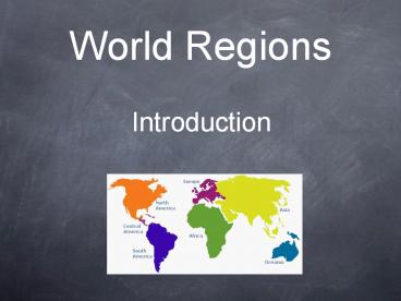 World Regions presentation | free to download