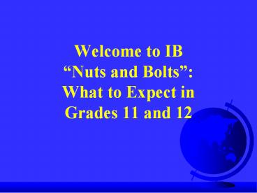 Welcome to IB presentation | free to download