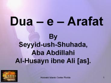 Dua presentation | free to download