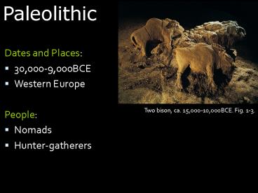 Paleolithic presentation | free to view
