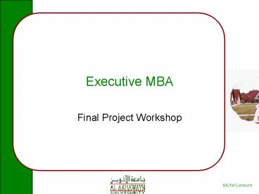 Executive MBA presentation | free to view