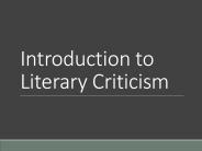 PPT – Literary Theory PowerPoint presentation | free to view - id ...