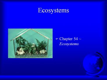 PPT – Ecosystems PowerPoint presentation | free to view - id: 7273fe-NWEzM