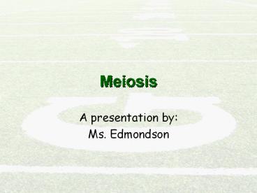 PPT – Meiosis PowerPoint presentation | free to download - id: 7276bb-ZTZjM