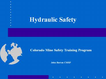 Hydraulic Safety presentation | free to download
