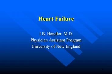 Heart Failure presentation | free to download