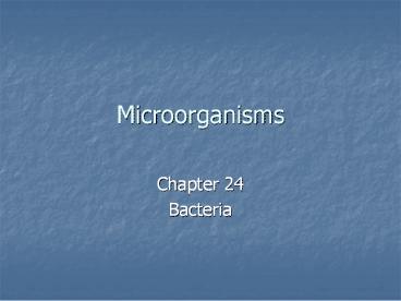 Microorganisms presentation | free to download