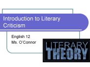 PPT – Literary Theory PowerPoint presentation | free to view - id ...