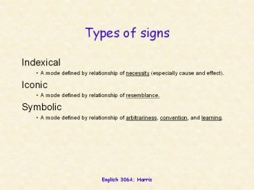 Types of signs presentation | free to download