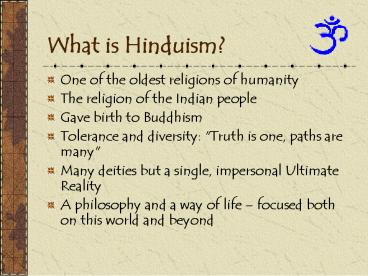 PPT – What is Hinduism? PowerPoint presentation | free to view - id ...