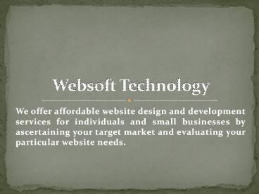 PPT – Website Development Company in Delhi - Websoft technology ...