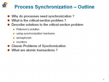 PPT – Process Synchronization PowerPoint presentation | free to view ...