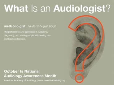 A Career in Audiology presentation | free to download