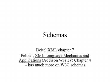 Schemas presentation | free to download