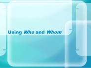 PPT – Who vs. Whom PowerPoint presentation | free to download - id ...