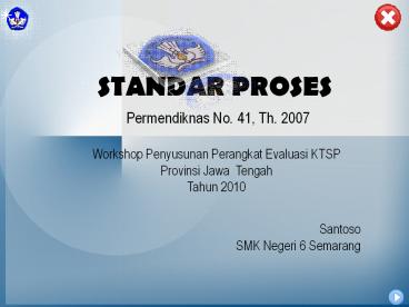 STANDAR PROSES presentation | free to download