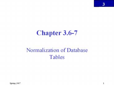 Normalization of Database Tables presentation | free to download