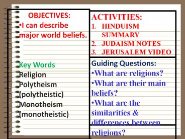 Religions of the World presentation | free to download