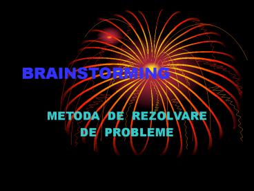 BRAINSTORMING presentation | free to download