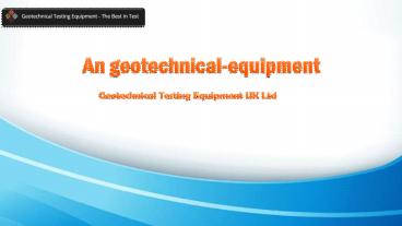 Asphalt Lab Equipment (1) presentation | free to download