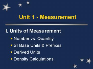 Unit 1 - Measurement presentation | free to download