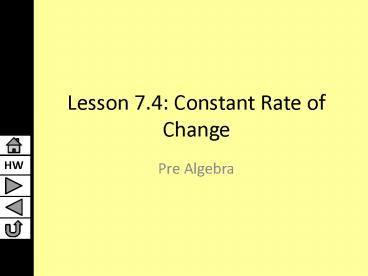 PPT – Lesson 7.4: Constant Rate of Change PowerPoint presentation ...