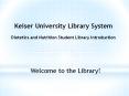 PPT – Library Orientation PowerPoint presentation | free to view - id ...