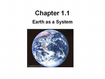 Earth as a System presentation | free to download