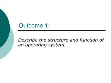 Outcome 1: presentation | free to view