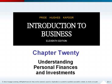 PPT – Chapter Twenty PowerPoint presentation | free to download - id ...