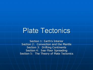 PPT – Plate Tectonics PowerPoint presentation | free to view - id ...
