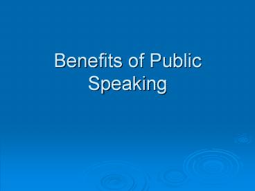 PPT – PUBLIC SPEAKING PowerPoint presentation | free to download - id ...