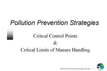 Pollution Prevention Strategies presentation | free to view
