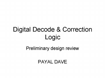 Digital Decode presentation | free to download