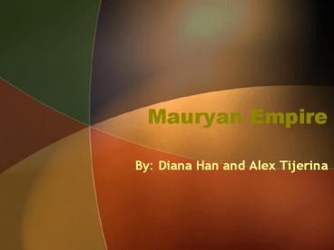 Mauryan Empire presentation | free to download