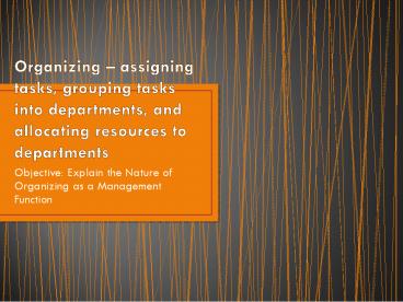 Organizing presentation | free to download