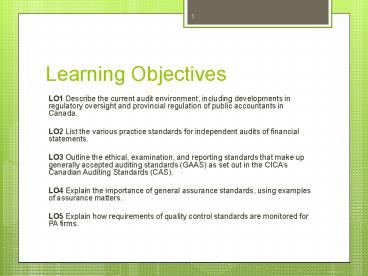 PPT – Learning Objectives PowerPoint presentation | free to download ...