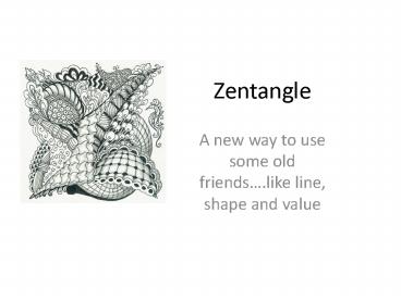 Zentangle presentation | free to download