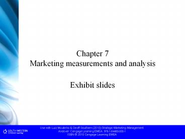 PPT – Chapter 7 Marketing measurements and analysis PowerPoint ...