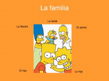 PPT – La familia PowerPoint presentation | free to view - id: 74ccae-Yzg0O