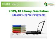 PPT – Library Orientation PowerPoint presentation | free to view - id ...