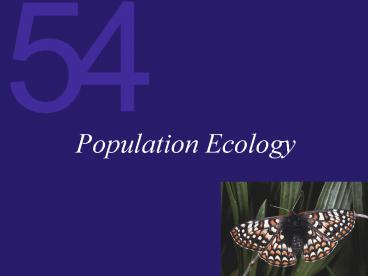 Population Ecology presentation | free to download