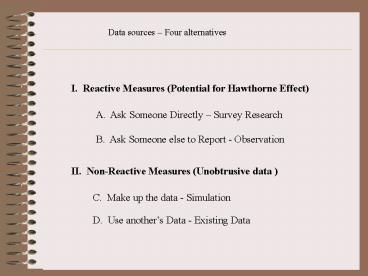 Data sources presentation | free to download