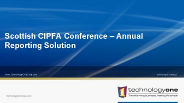 PPT – Scottish CIPFA Conference PowerPoint presentation | free to ...