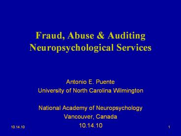 PPT – Fraud,%20Abuse%20 PowerPoint presentation | free to download - id ...