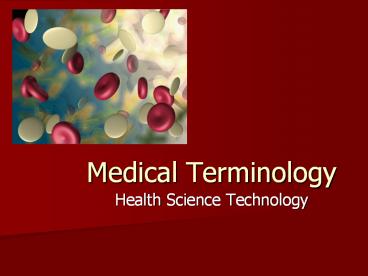 Medical Terminology presentation | free to download