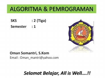 ALGORITMA presentation | free to download